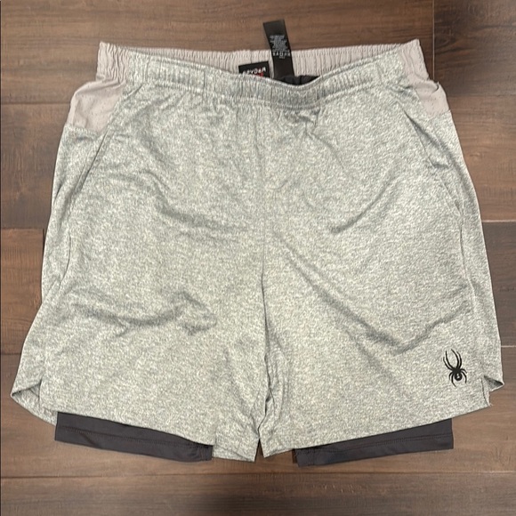 Spyder | Shorts | Spyder Gray Athletic Shorts With 2in Design | Poshmark